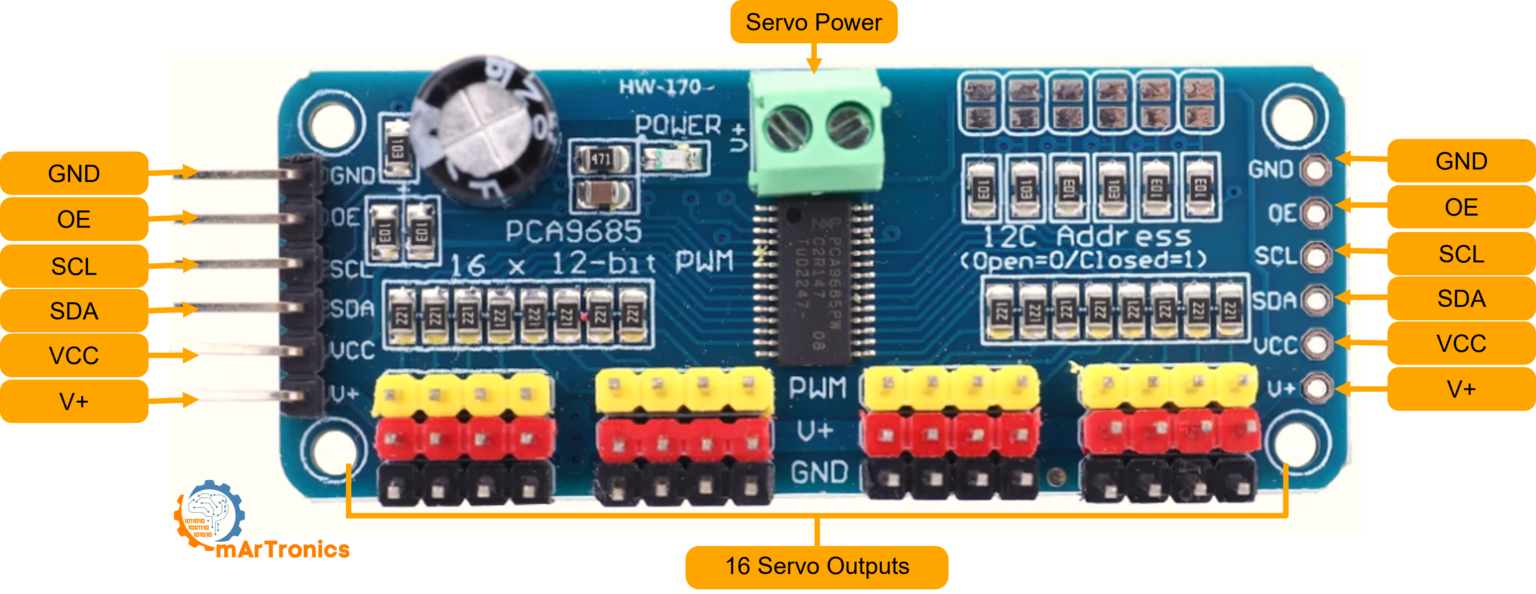 Arduino Servo Motor Control – Guide for SG90 & PCA9685