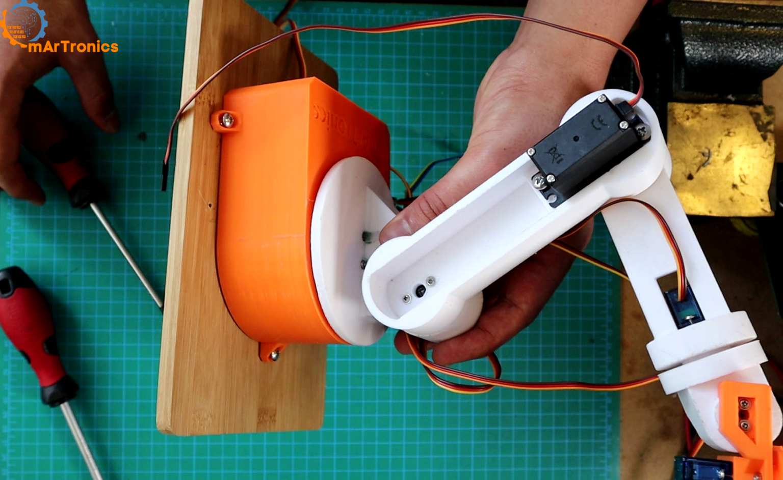 DIY 6-DOF Robotic Arm with Bluetooth: Design, Build, and Program